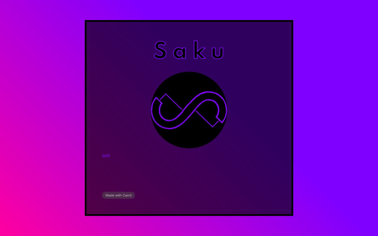 Saku's About Me